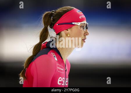 HEERENVEEN - Suzanne Schulting during the first day of the Olympic long ...