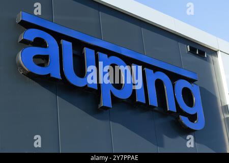 Auping store logo sign. Auping is a bed store and has been designing ...
