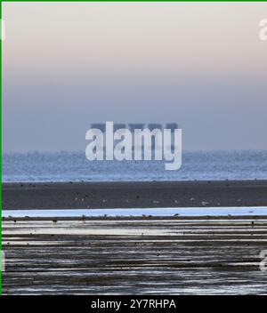 Red Sands Fort, designed by Guy Maunsell for anti-aircraft defence ...