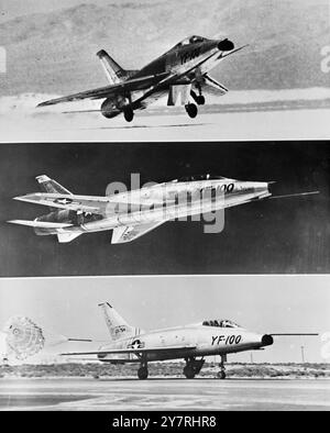 The F-100 Super Sabre is a supersonic fighter aircraft used by the ...
