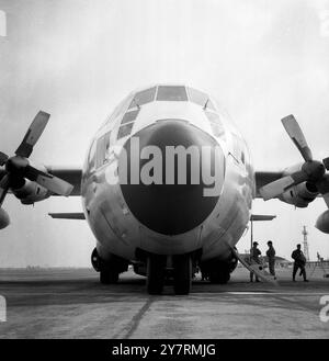 C-130 Hercules aircraft from the U.S. Air Force conduct paratrooper ...