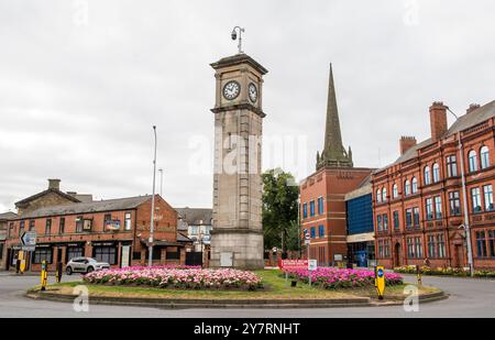 Goole Town Centre showing the clock tower.Goole, East Yorkshire, UK ...