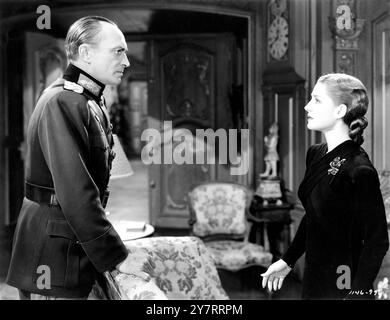 CONRAD VEIDT and NORMA SHEARER in ESCAPE 1940 director MERVYN LeROY novel Ethel Vance gowns ...