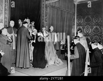 THE POPE RECEIVES CANDLES 6-2-52 Pope Pius XII received the traditional ...