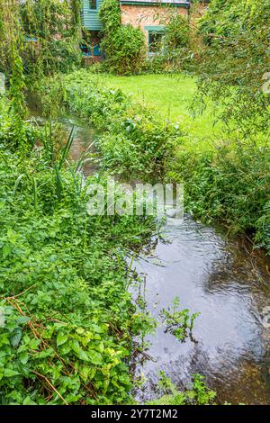 The delighfully named River Piddle in the village of Affpuddle, Dorset ...
