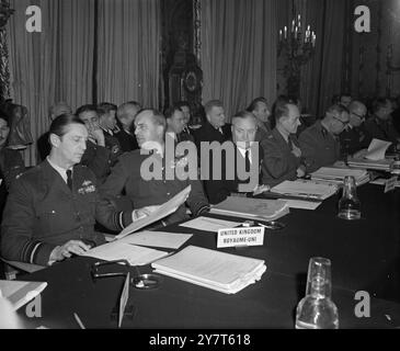 Air Marshal Sir John Slessor and Air Marshal K. Janousek review a ...