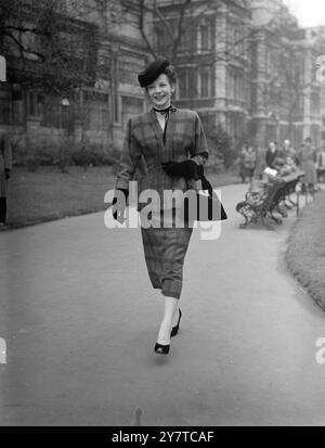 IN LONDON FOR A PLAY Miss Signe Hasso, the film actress, pictured here ...