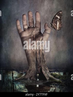 fingers emerging from the ground,hand emerging from the ground,the hand ...