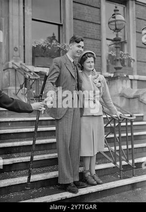 POLIO VICTIMS WED 12 November 1949 A couple both of whom are victims of ...