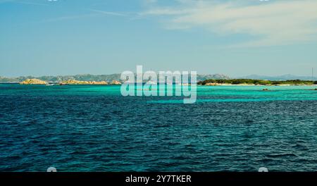 Panorama of Budelli Island, part of the Maddalena archipelago. Unesco ...