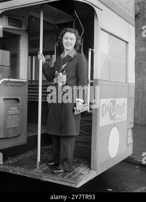 London's prettiest " Clippie "Mrs Cynthia Churchill , chosen as the ...