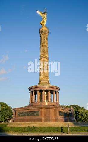 Victory Column, Great Star, Tiergarten, Mitte, Berlin, Germany Stock ...
