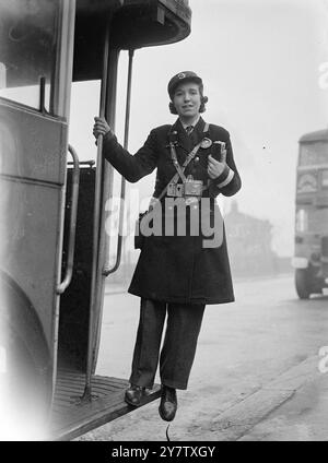 WOMAN OLYMPIC ATHLETE AS LONDON BUS CONDUCTRESS Mrs George oliver ...