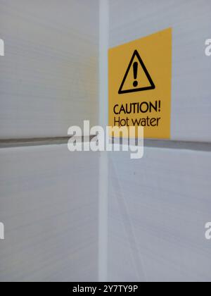 Caution do not touch hot surface sign Stock Photo - Alamy