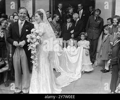 "LADDIE" LUCAS FAMOUS BATTLE OF BRITAIN PILOT, MARRIES IN LONDON. Wing ...