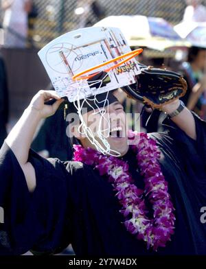 Stanford University graduates celebrate during the Wacky Walk at the ...