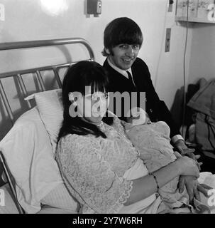 RINGO'S BABY SON London: Beatle Ringo Starr takes pictures of his wife ...
