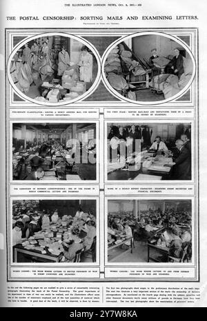 WW1 World War I - Mail sorting, France Stock Photo - Alamy