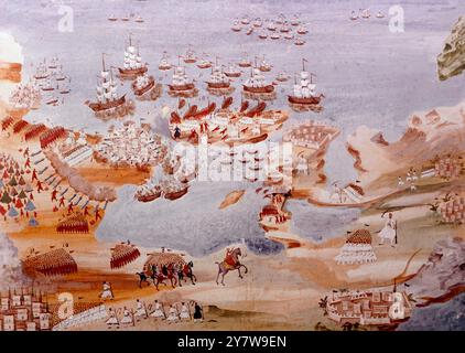 Map, the War of Greek Independence, 1821 to 1833, 19th century ...