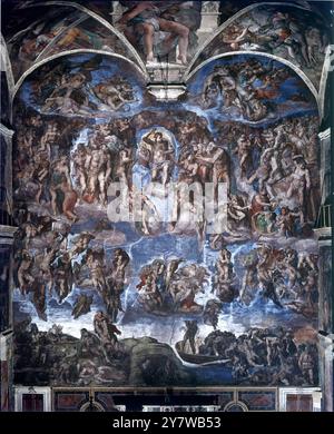 Sistine Chapel: The Last Judgement, 1538-41 (fresco) Artist Buonarroti ...