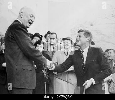 Washington U . S . A President Dwight D . Eisenhower and President ...