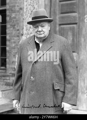 A signed portrait of Winston Churchill taken by John Topham at ...
