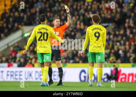 Josh Sargent of Norwich City receives treatment during the Sky Bet ...