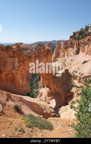 Arch formed by geologic erosion processes from Natural Bridge Arch ...