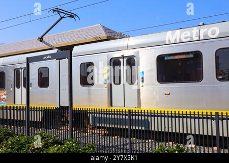 Arcadia (LA County), California: Los Angeles Metro Rail A Line Train at ...