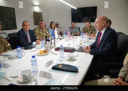 Cyprus' Minister of Defence Vasilis Palmas, left, and his Greek ...