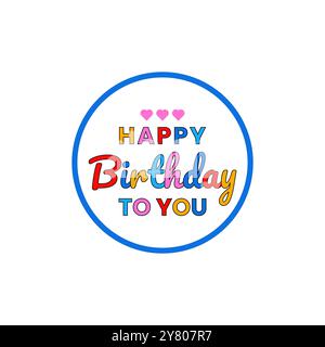 Typographic Birthday card in vector format Stock Vector Image & Art - Alamy