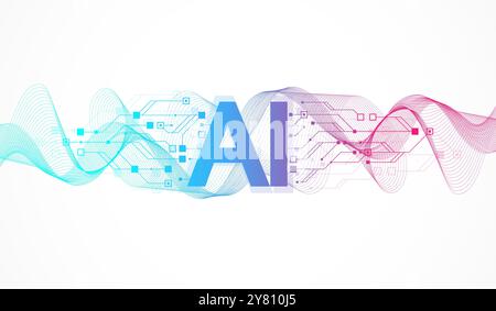 Quantum abstract circuitry illustration Stock Photo - Alamy