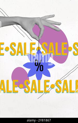 final sale limited offer hand alarm clock on black Stock Photo - Alamy