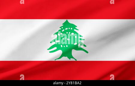 Lebanon waving flag. Lebanon national flag background texture ...