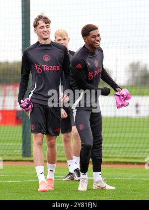 Manchester United's Jack Fletcher during a training session at the ...