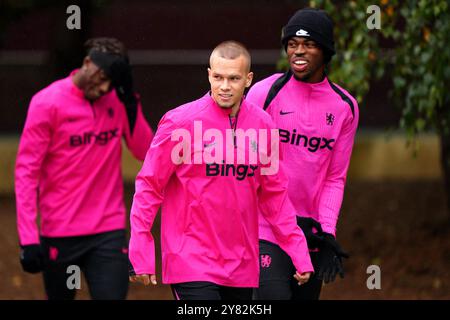Chelsea's Mykhaylo Mudryk during a training session at Cobham Training ...