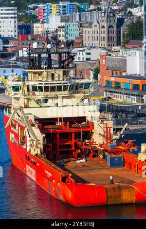 Oil rig supply vessel, St. John's, Newfoundland, Canada Stock Photo - Alamy