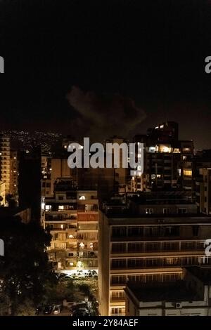 Beirut, Lebanon. 2nd Oct, 2024. This photo shows a scene after Israeli ...