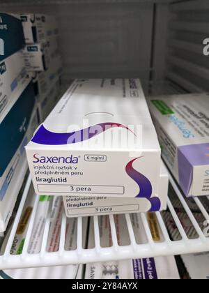 SAXENDA Box of medication injection with Liraglutide active substance ...