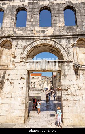 Split Croatia,Old Town,Silver Gate Srebrena vrata,historical landmark ...