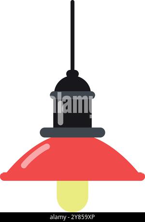 spotlight lamp ceiling color icon vector illustration Stock Vector ...