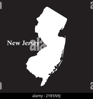 New Jersey county map vector illustration design Stock Vector Image ...
