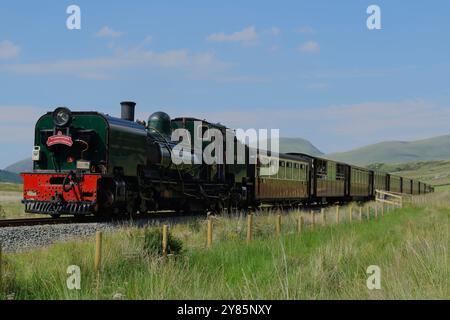 Garret Steam Locomotive, Welsh Highland Railway, Rhyd Ddu, North West ...