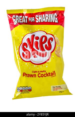 Packet of Skips Prawn Cocktail Flavour Crisps, First launched in 1974 ...