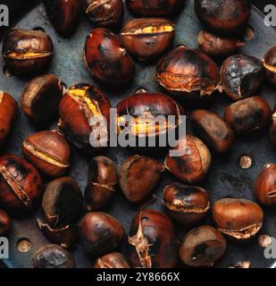 Delicious roasted chestnuts Stock Photo - Alamy