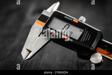 electronic Vernier caliper, close up view Stock Photo - Alamy