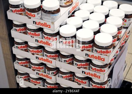 Copenhagen/ DenmarK/023 October 2024/ Nutella display for sale in ...