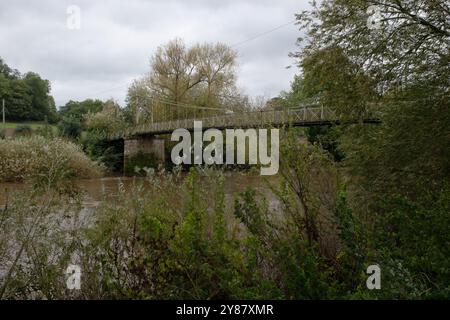 Old Suspension Bridge at Foy, Herefordshire, England Stock Photo - Alamy
