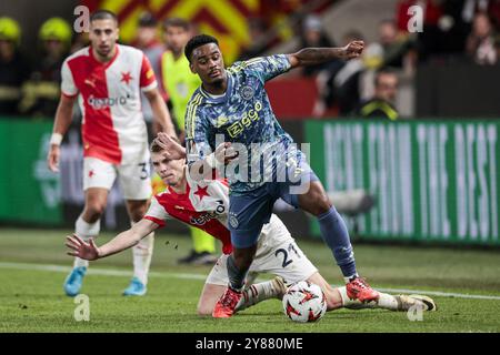 David Doudera of Slavia Prague during the UEFA Champions League ...