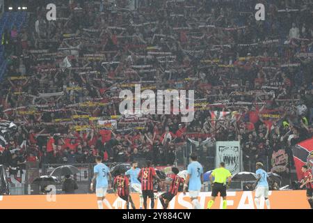 Lazio fans during the serie A Enilive match between SS Lazio v ...